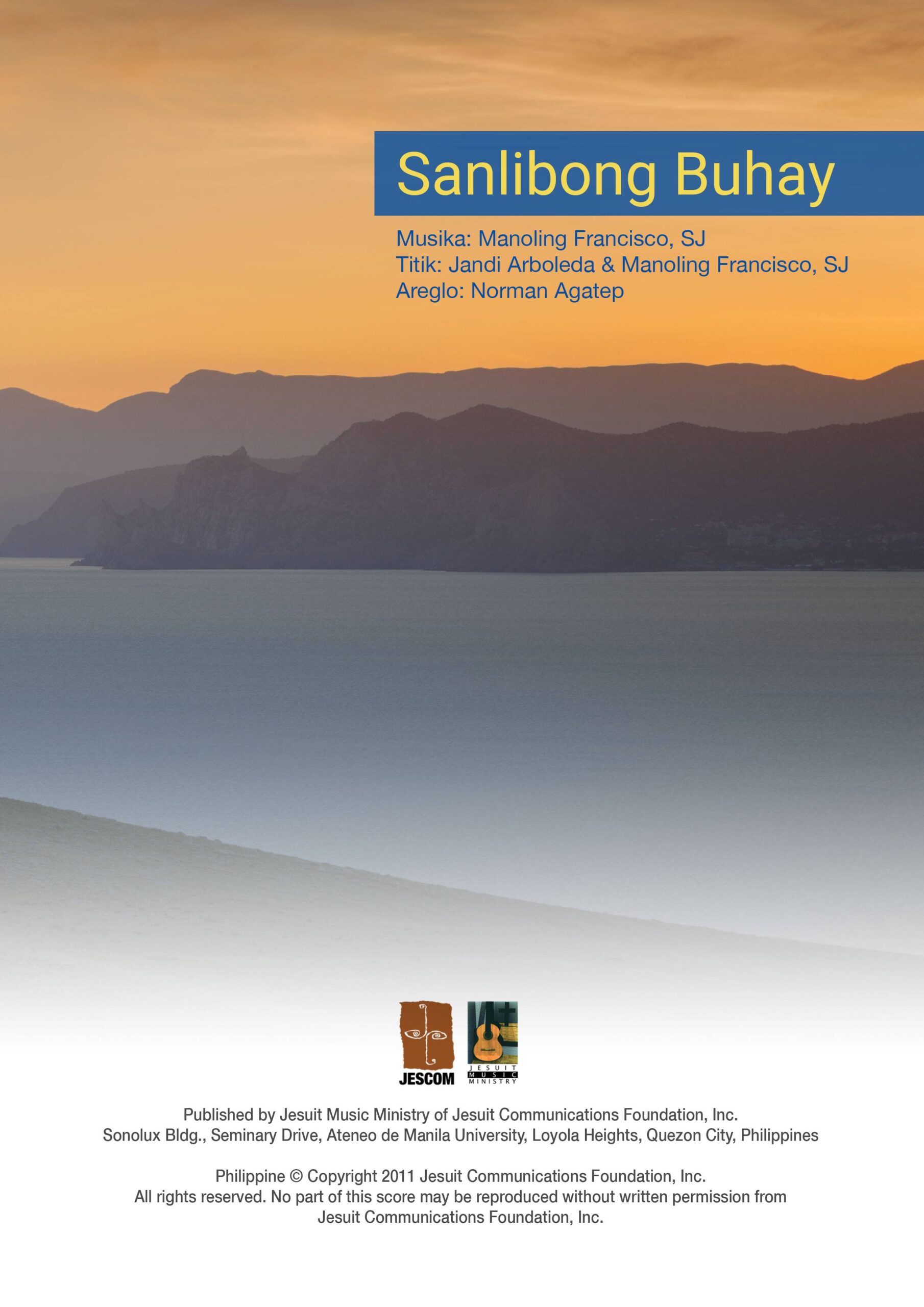 Sanlibong Buhay — Music Sheet – JesCom Philippines Sanlibong Buhay — Music Sheet – JesCom Philippines